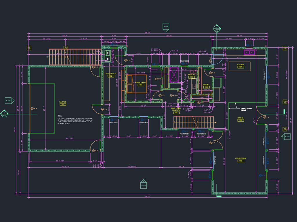 CAD to BIM for Residential Project, Dallas, TX | BIMPRO, LLC