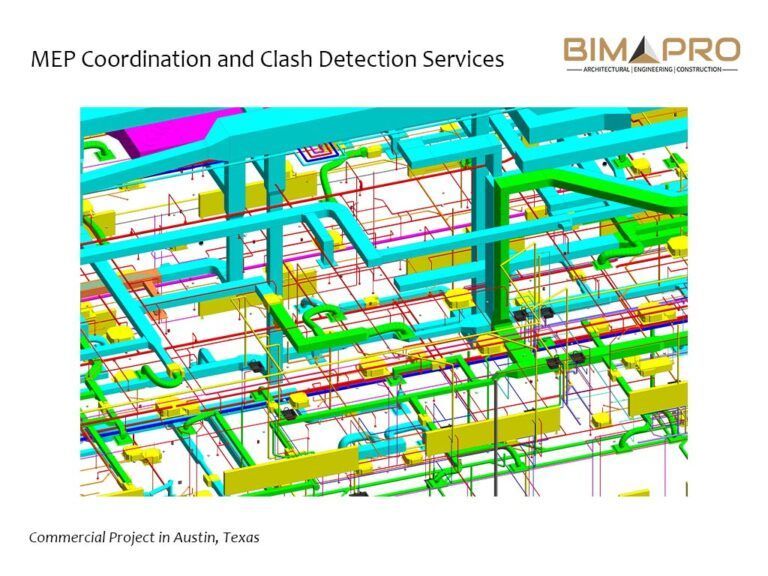 MEP Coordination for Commercial Project, Austin, TX | BIMPRO