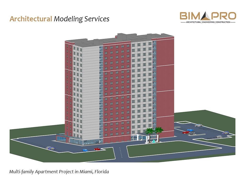 Architectural Modeling | Apartment Project | Miami, FL - BIMPRO